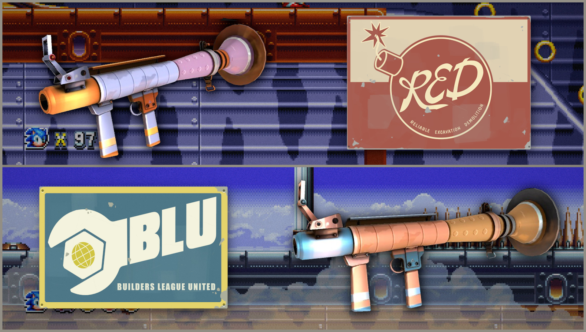 (OLD)Flying Battery Zone themed Rocket Launcher Mod for Team Fortress 2 | TF2 Mods