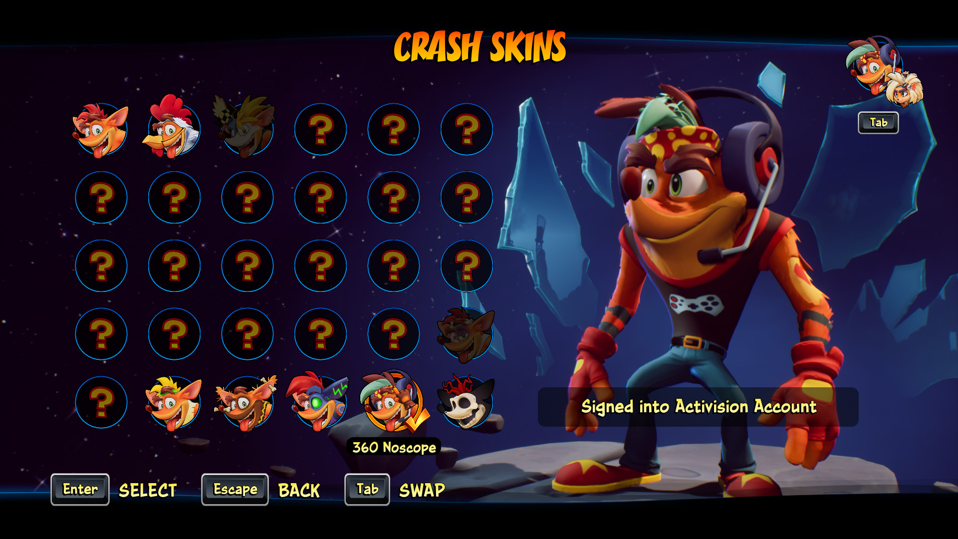 Crash 4 Exclusive PSN & Activision/BNet Skins Mod for Crash Bandicoot 4 ...