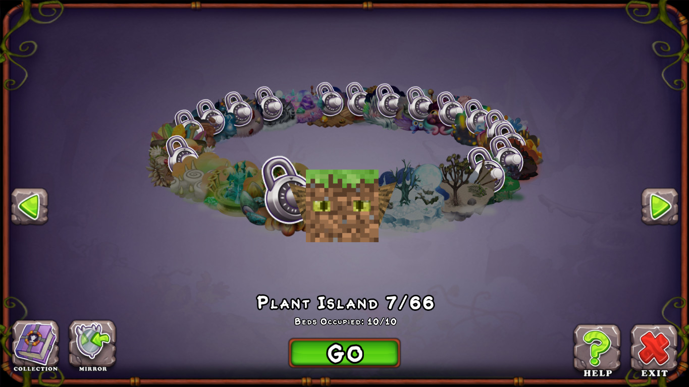 Minecraft Plant Island Skin Mod for My Singing Monsters | MSM Mods