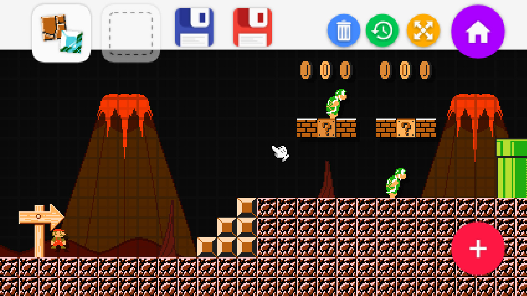 Tower And Volcano Theme Pack [Super Mario ReMaker] [Mods]