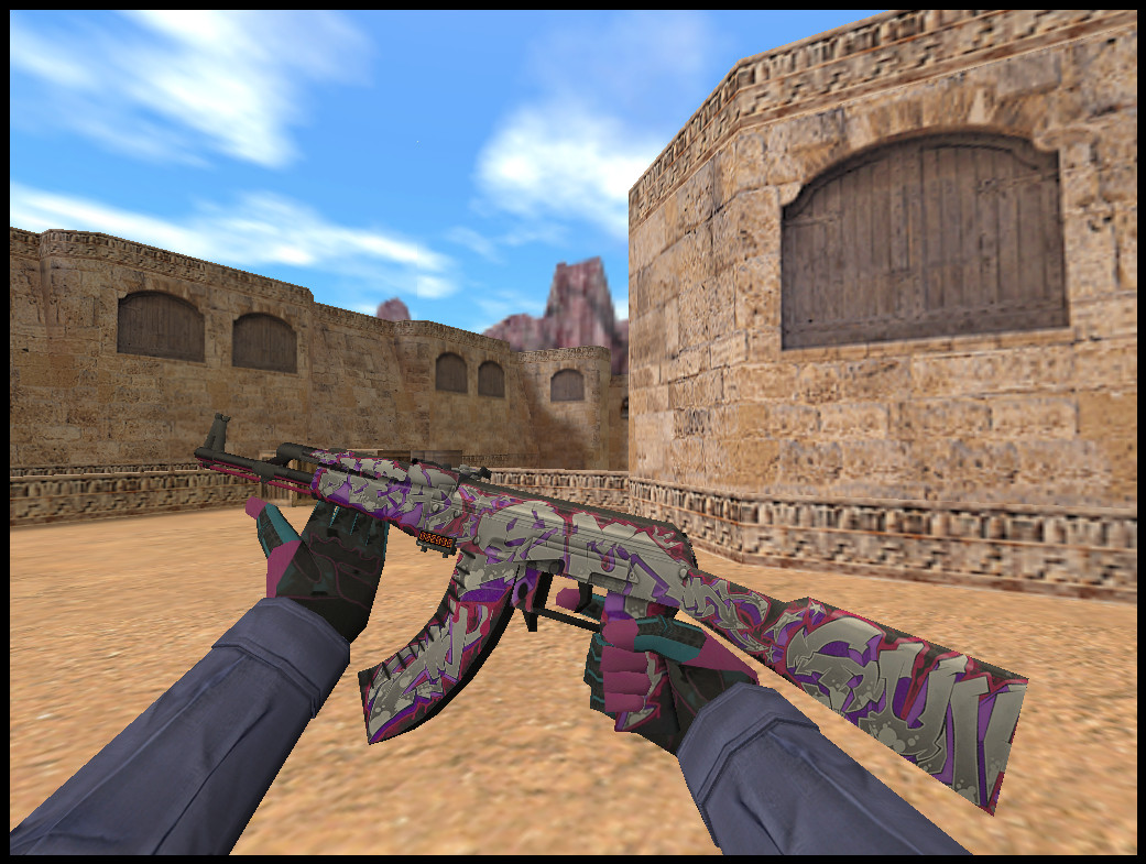 AK-47 | Head Shot skin on Default Model Mod for Counter-Strike 1.6 ...