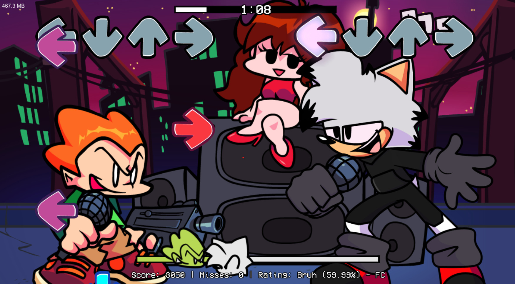 WHITE OVER BF (DEMO) Mod for Friday Night Funkin' | FNF Mods