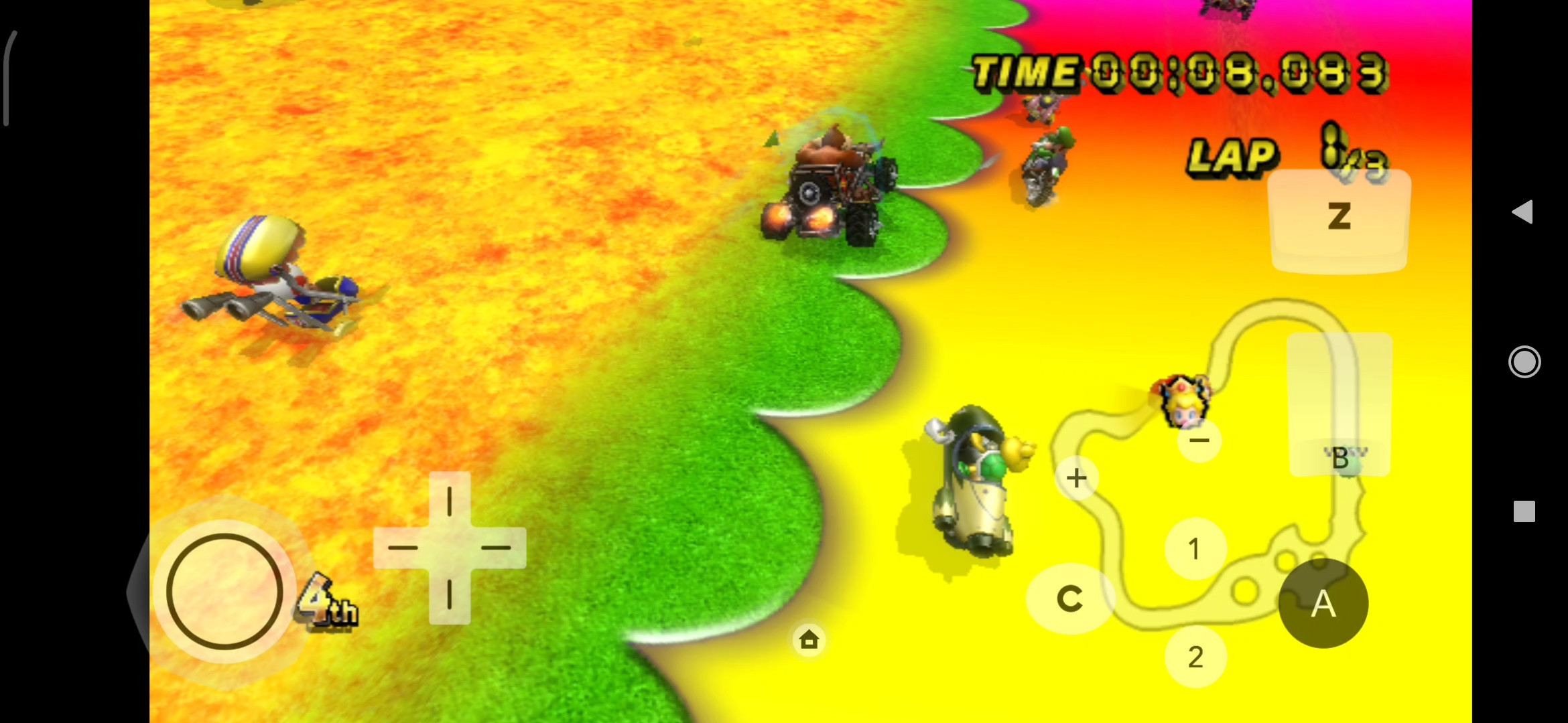 Wii MMM but road is boost and offroad is lava [Mario Kart Wii] [Mods]