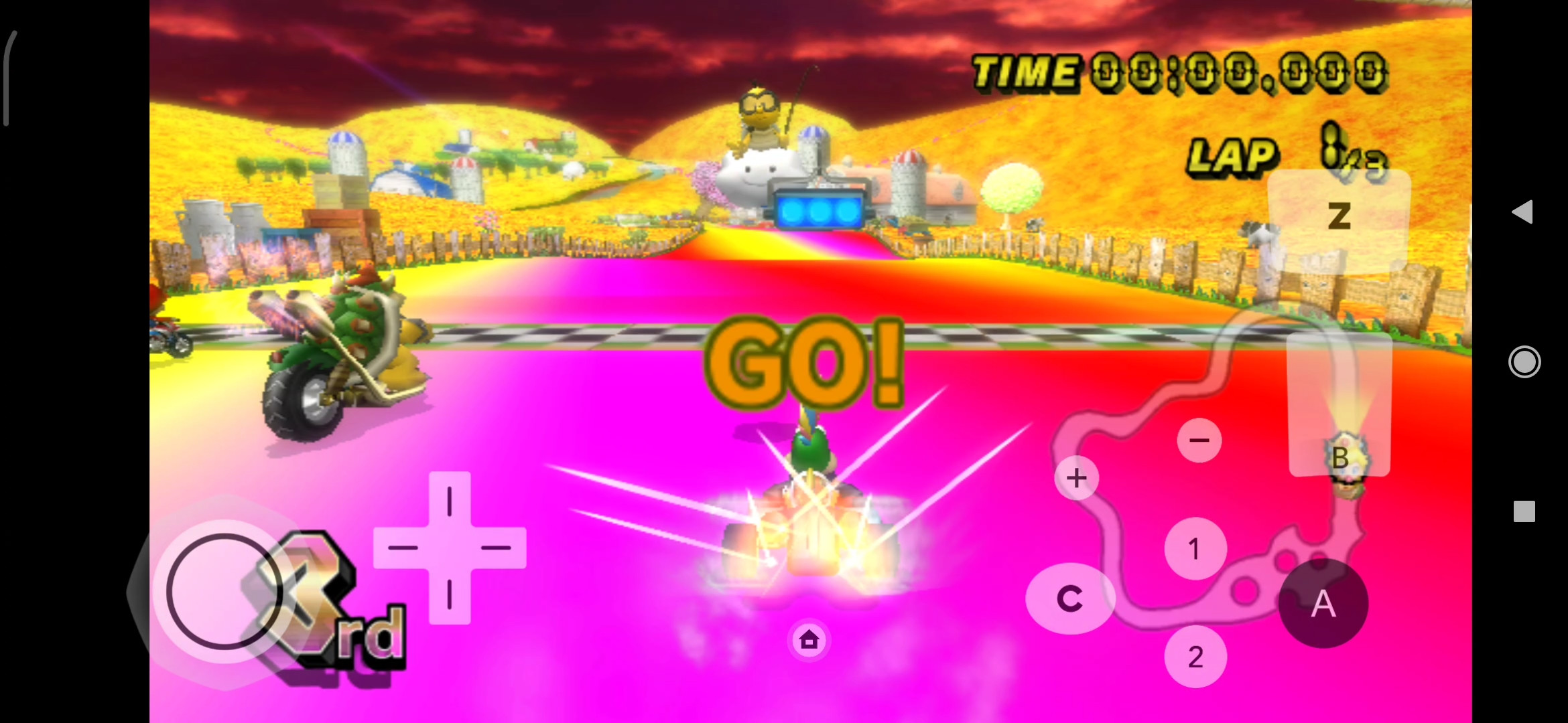 Wii MMM but road is boost and offroad is lava [Mario Kart Wii] [Mods]