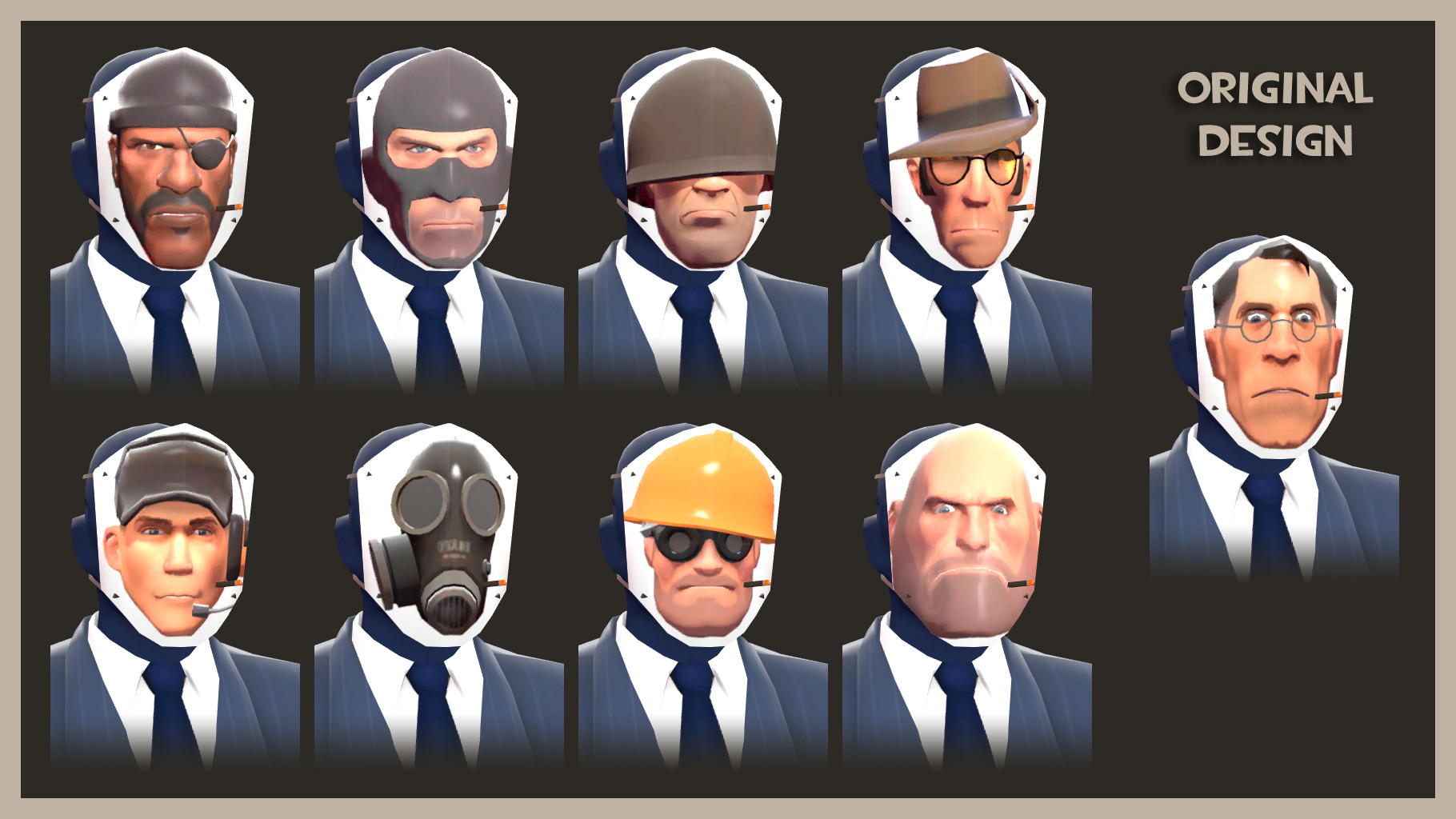 Modern Spy Masks [Team Fortress 2] [Mods]