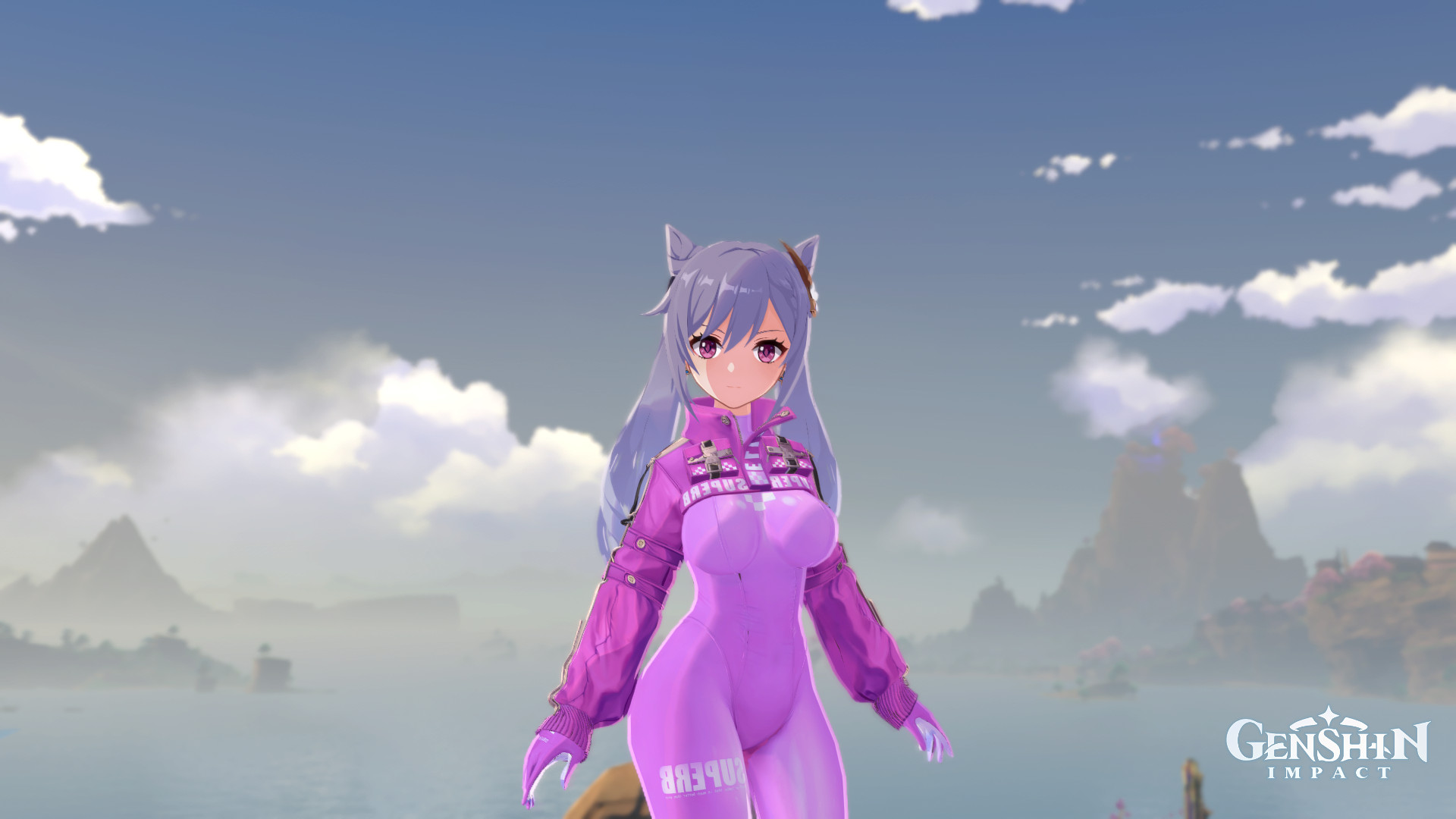 Keqing cosplaying Alice (NIKKE) Mod for Genshin Impact | GI Mods