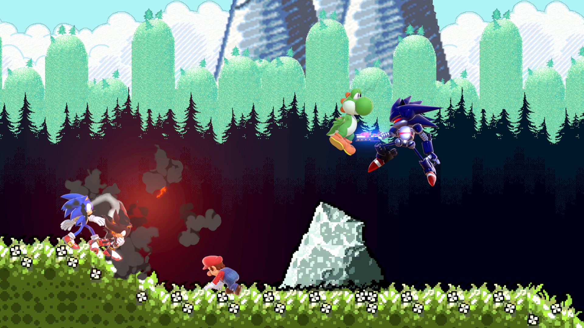 [SMBZ] Scrolling Vanishing Island Mod for Super Smash Bros. Ultimate ...