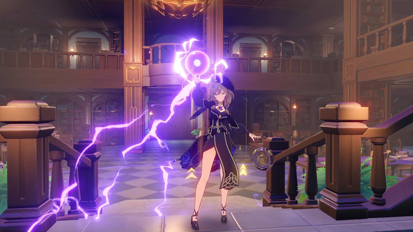 Abyss Lisa - Retexture of Lisa Student outfit Mod for Genshin Impact ...