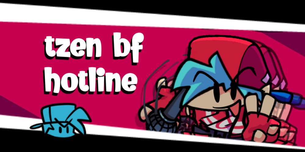 Fnf hotline tzen bf Mod for Friday Night Funkin' | FNF Mods
