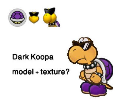 Dark Koopa Mod for Mario Kart 7 | MK7 Mods