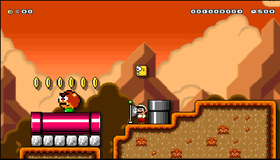 SMW Autumn Theme Mod for Super Mario Maker for Nintendo 3DS | SMM3DS Mods
