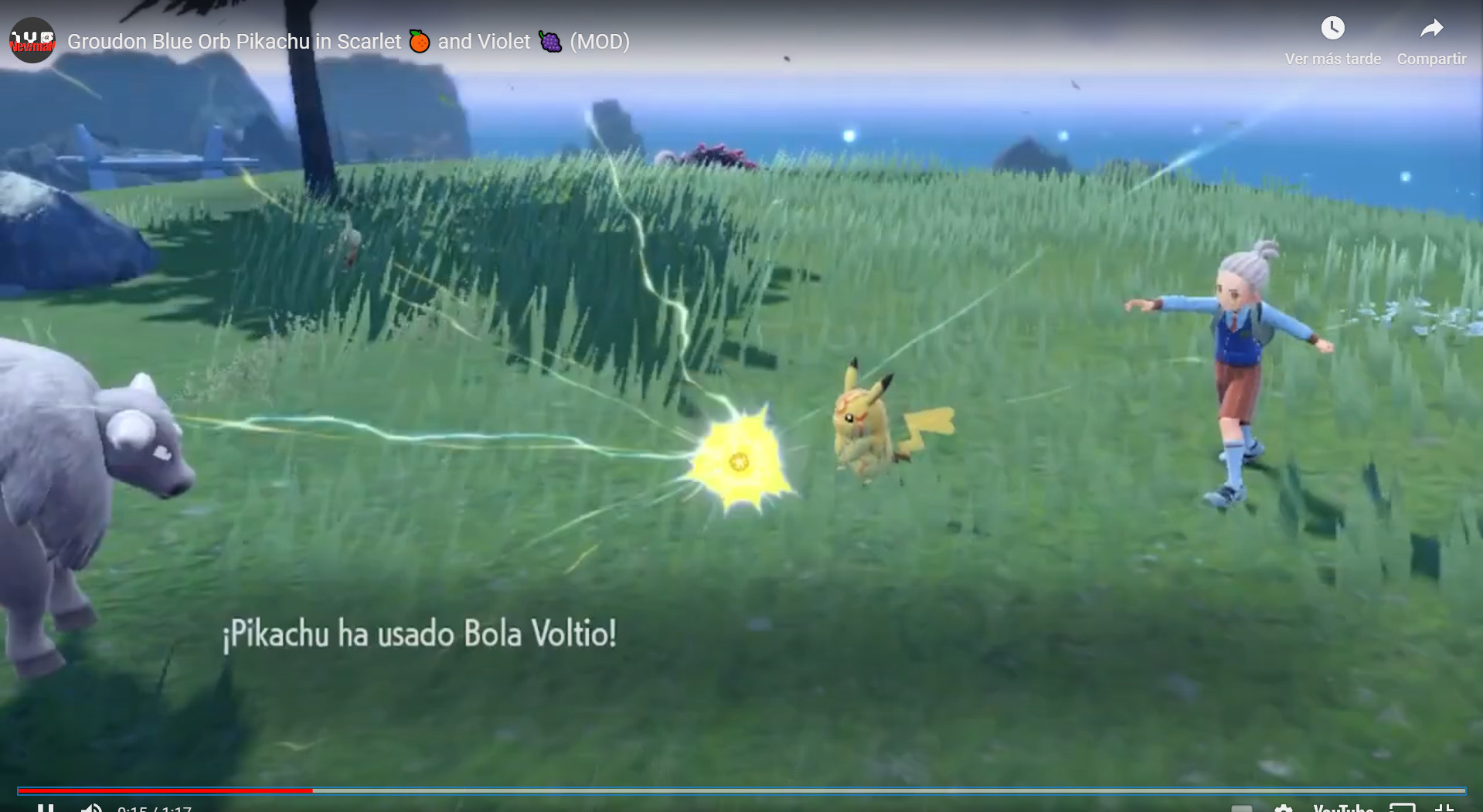 Groudon Blue Orb Pikachu Mod for Pokemon Scarlet & Violet | PKMN SV Mods