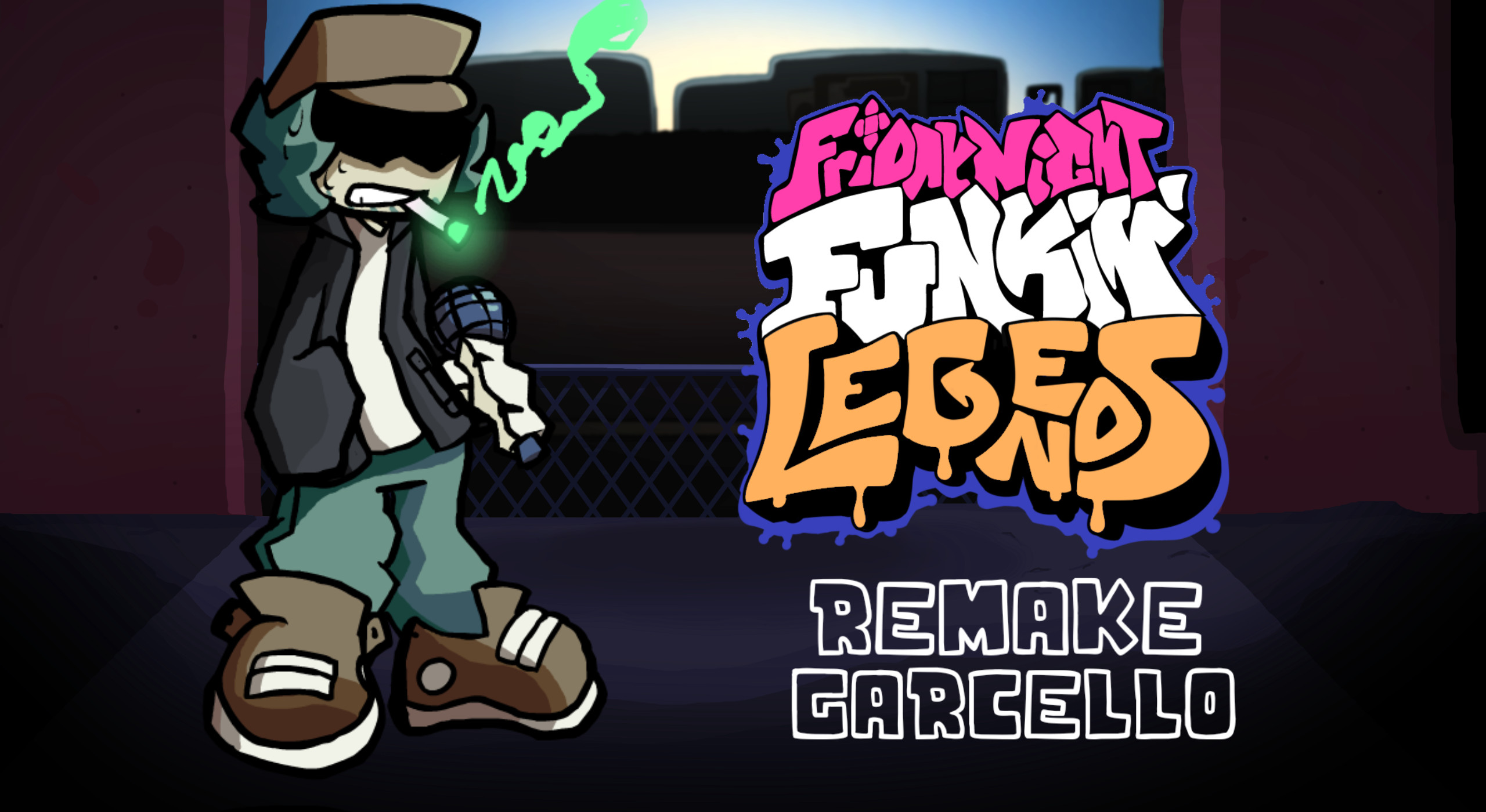 Friday night funkin LEGENDS garcello remake Mod for Friday Night Funkin ...