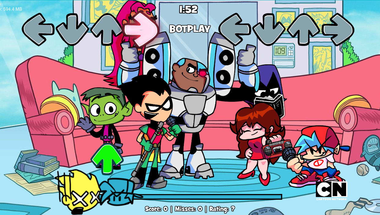Funkin Titans Go! (Vs Normal Robin) DEMO Mod for Friday Night Funkin' | FNF Mods