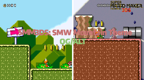 SMW Mountain Theme OG/ALT Mod for Super Mario Maker for Nintendo 3DS ...