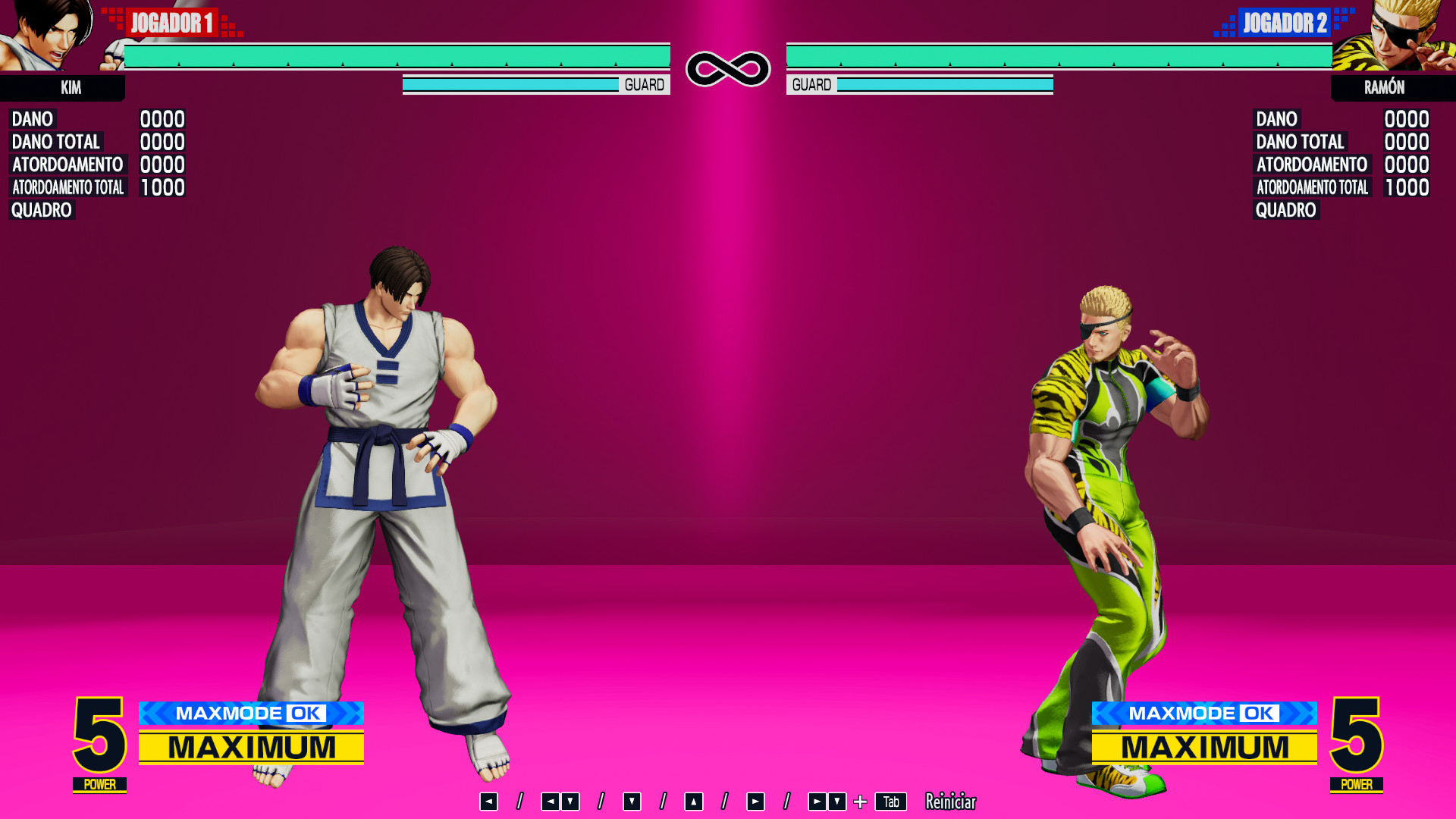 Green Screen on Training Stage Mod for The King of Fighters XV | KoFXV Mods