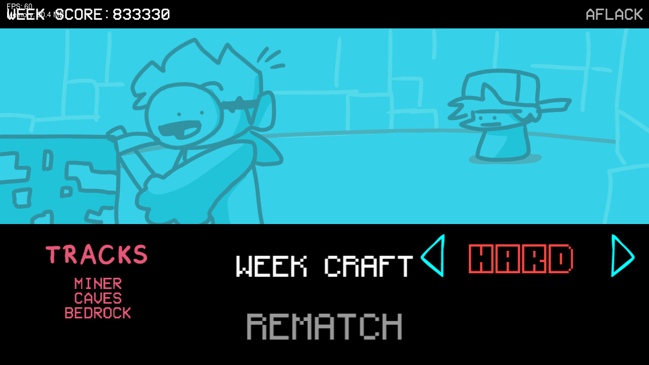 VS Minecraft Aflac Remastered Mod for Friday Night Funkin' | FNF Mods