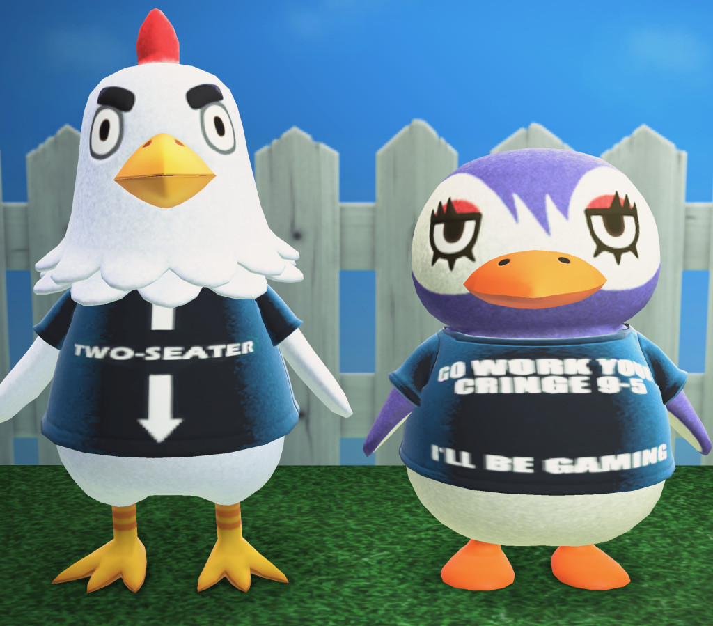 [SENSITIVE CONTENT] Ironic shirts [Animal Crossing: New Horizons] [Mods]