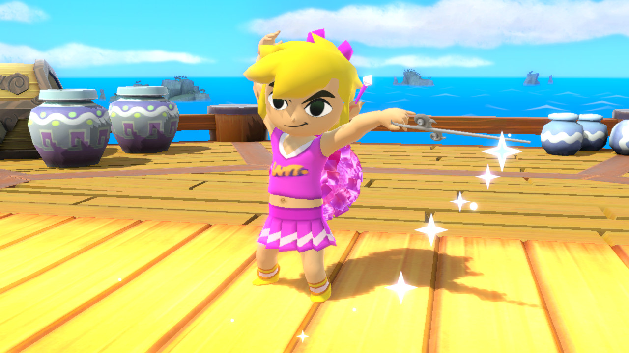Cheerleader Toon Link Mod for Super Smash Bros. Ultimate | SSBU Mods