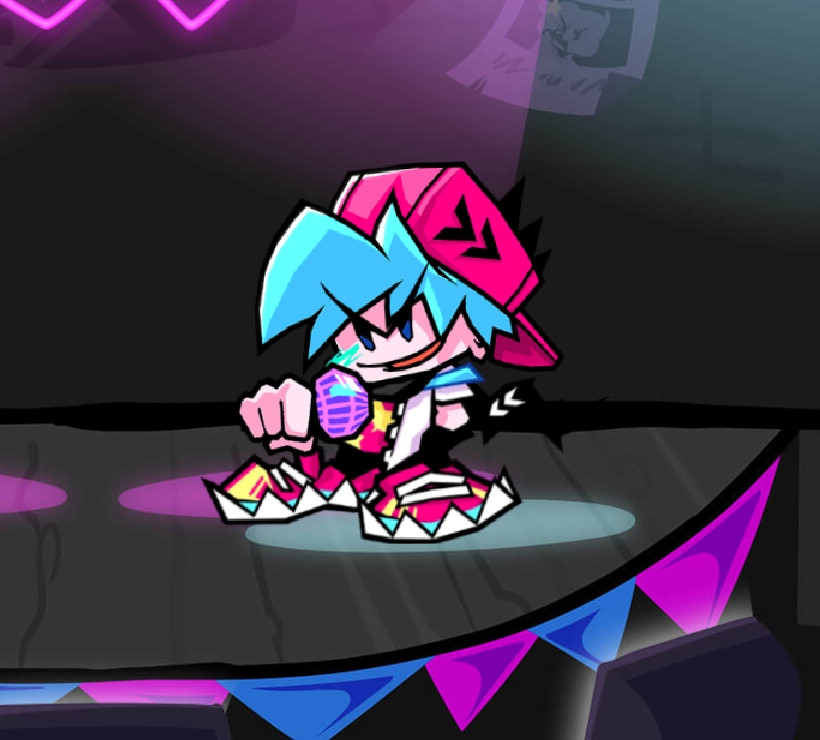 Cyberpunk BF Skin Mod for Friday Night Funkin' | FNF Mods