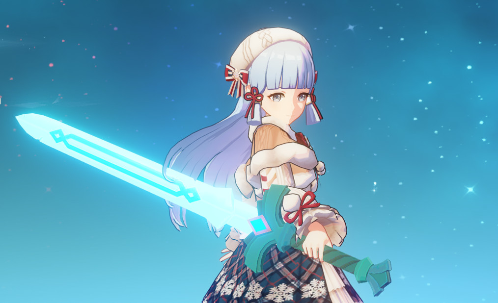 BotW Goddess Sword over Harbinger of Dawn Mod for Genshin Impact | GI Mods