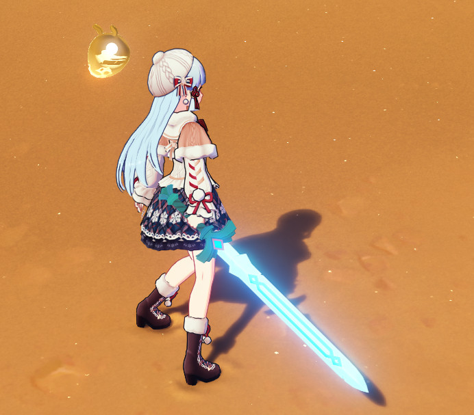 BotW Goddess Sword over Harbinger of Dawn Mod for Genshin Impact | GI Mods