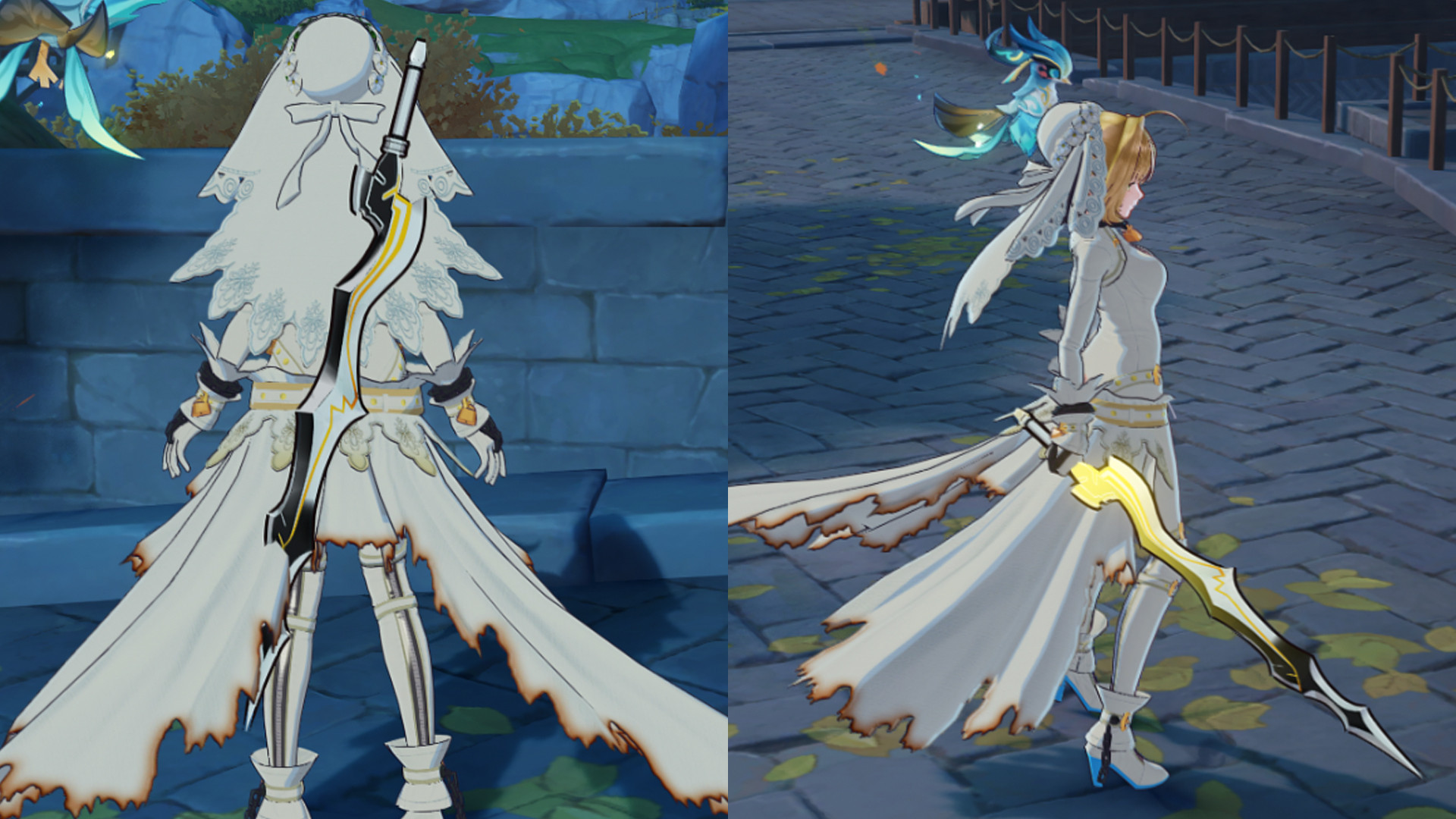 Nero Claudius Bride Sword (Replaces Black Sword) Mod for Genshin Impact ...