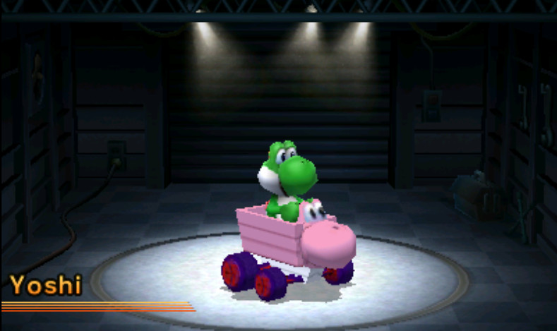 Yoshi Minecart (yoshi island) Mod for Mario Kart 7 | MK7 Mods