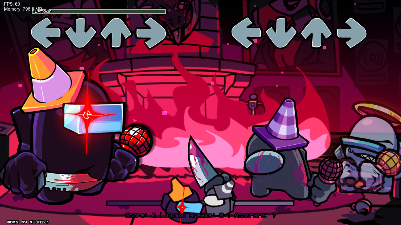 Uproar But Black and Grey Sings It Mod for Friday Night Funkin' | FNF Mods