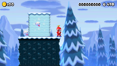 NSMBU Snow Theme Mod for Super Mario Maker for Nintendo 3DS | SMM3DS Mods