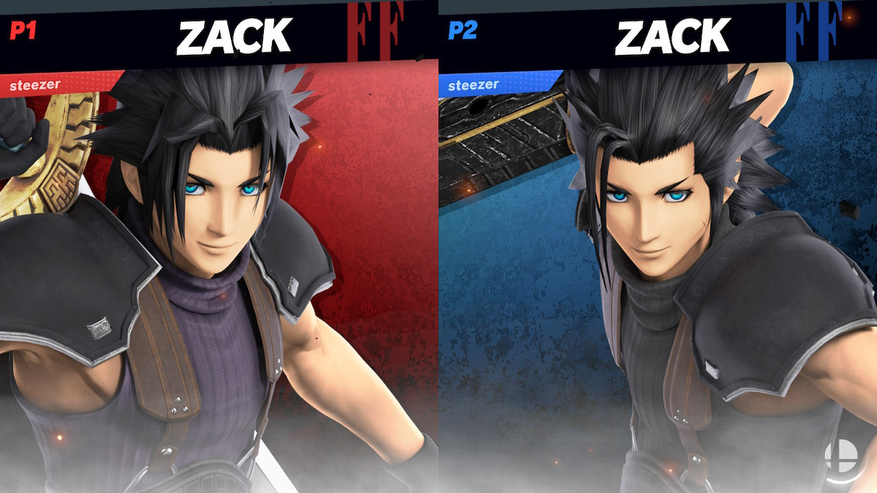 Zack Fair, 1st & 2nd Class (Ultimate Styled) [Super Smash Bros. Ultimate] [Mods]