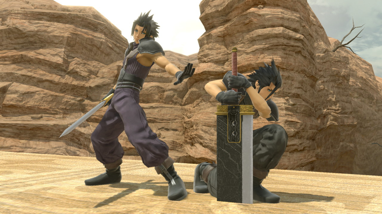 Zack Fair, 1st & 2nd Class (Ultimate Styled) [Super Smash Bros ...