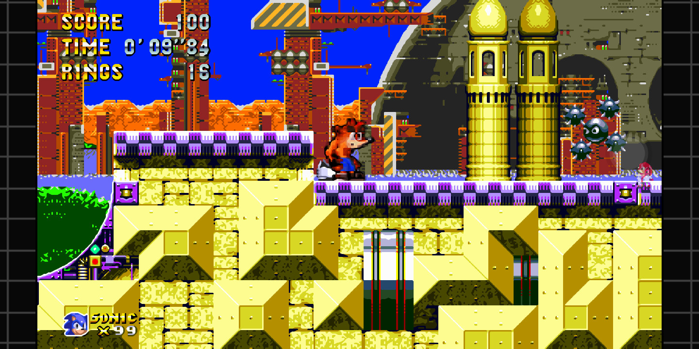 Crash in Sonic 3 air Mod for Sonic 3 A.I.R. | S3AIR Mods