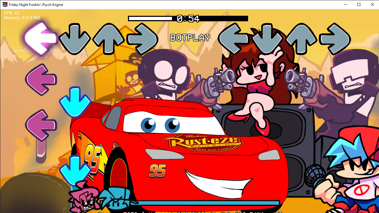 Lightning mcqueen/rayo mcqueen para psych engine Mod for Friday Night ...