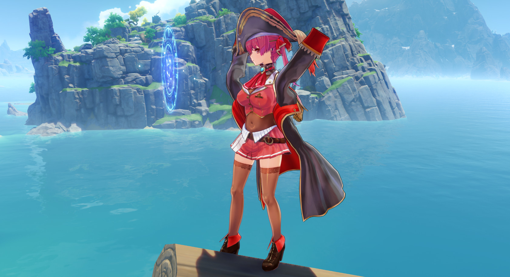 Houshou Marine, the pirate VTuber! Mod for Genshin Impact | GI Mods