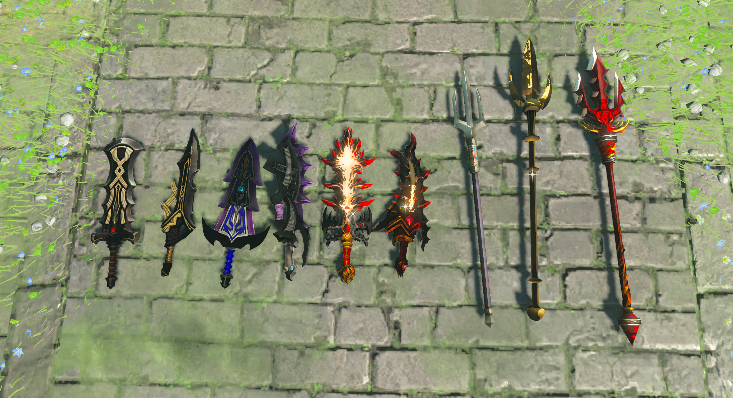 Hyrule Warriors Weapon Collection Mod for The Legend of Zelda: Breath ...