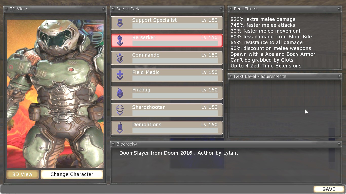 DoomSlayer Mod for Killing Floor | KF Mods