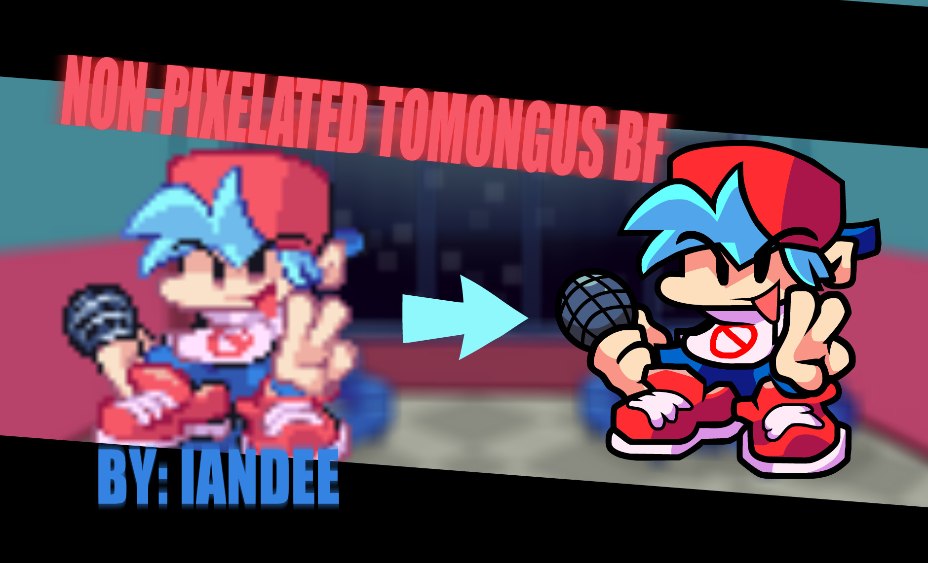 Non-Pixelated Tomongus BF Playable Mod for Friday Night Funkin' | FNF Mods