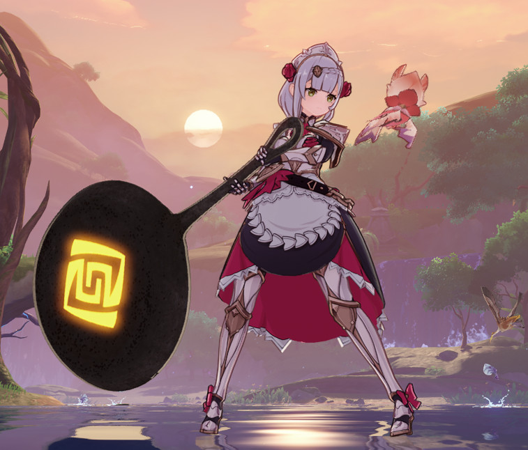 Frying Pan Sword Mod for Genshin Impact | GI Mods