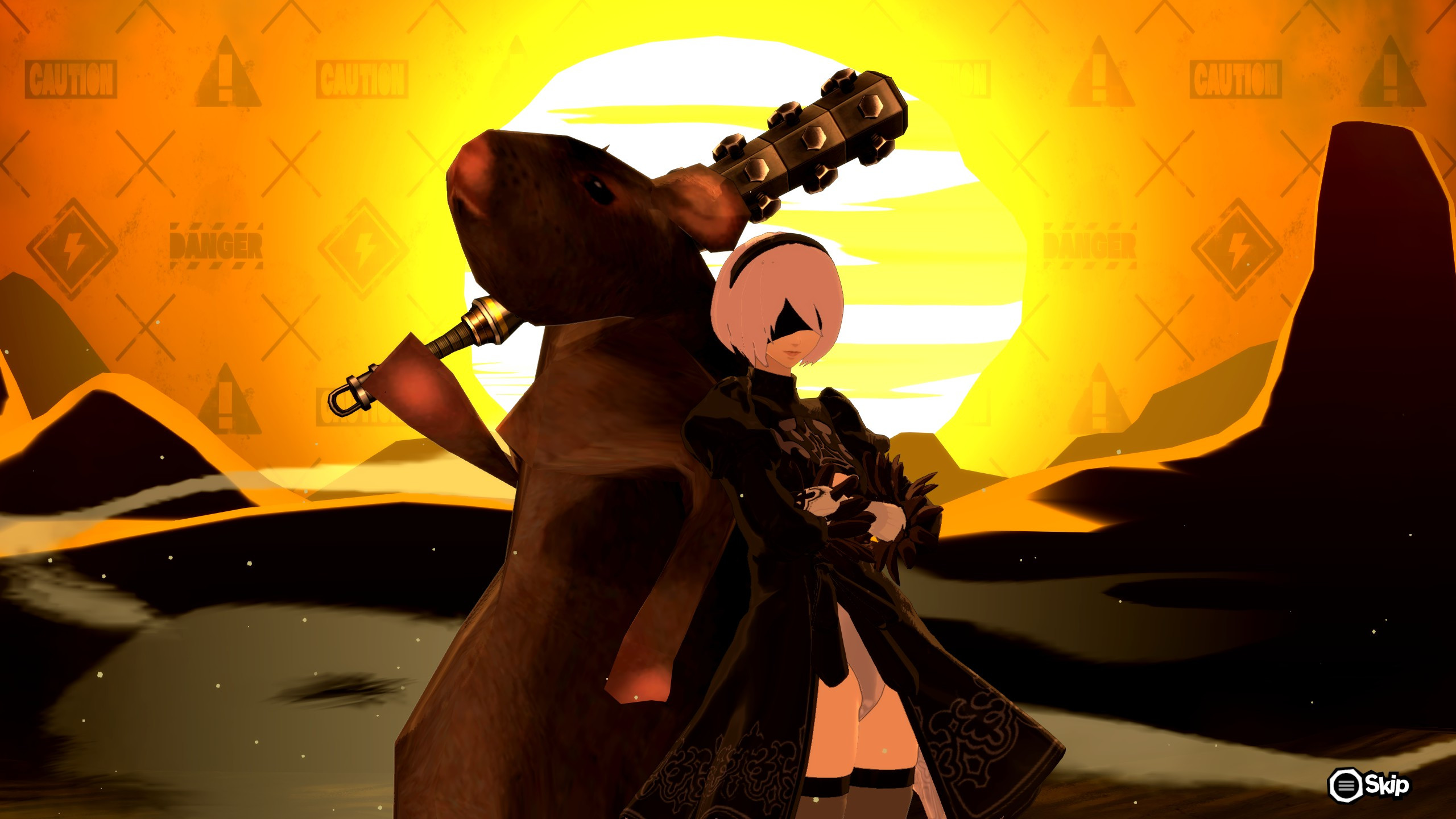 2B outfit for Makoto Mod for Persona 5 Royal (PC) | P5R (PC) Mods