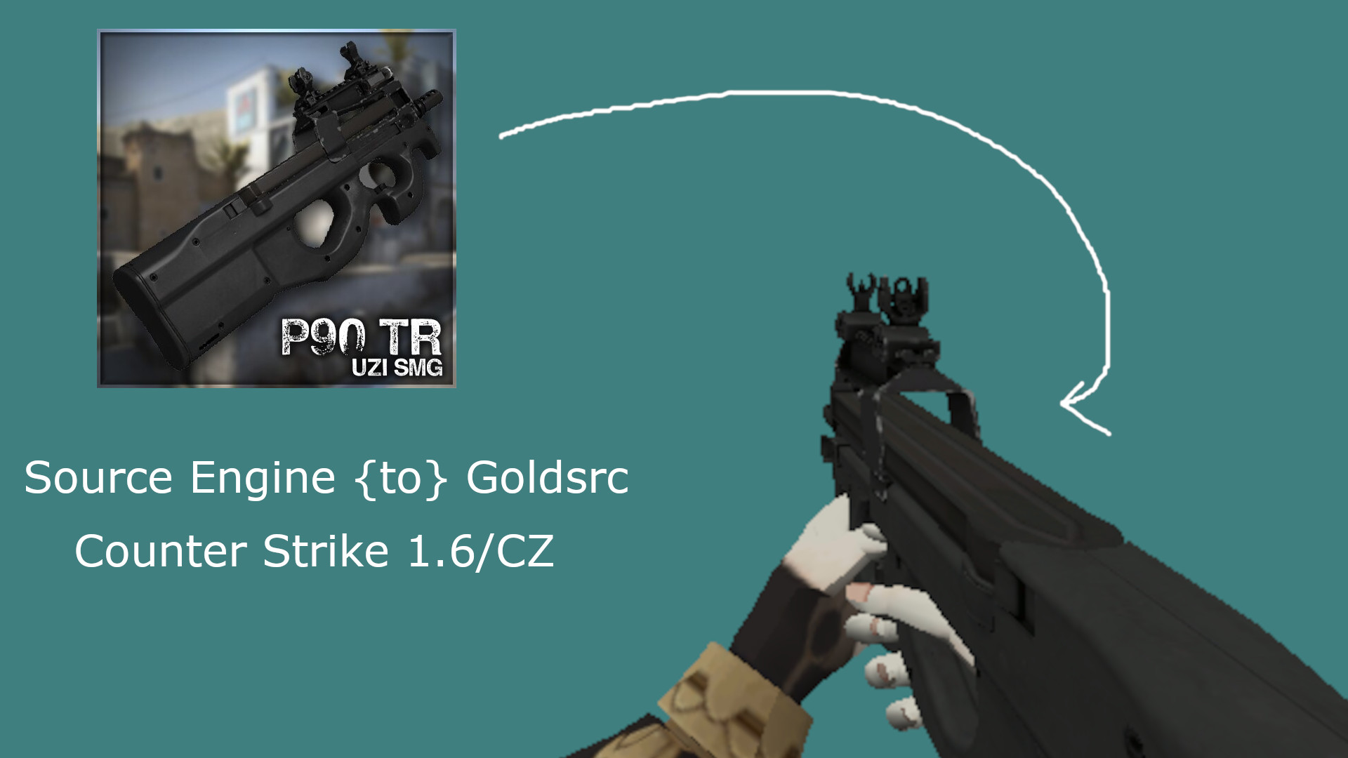 Counter-Strike 2: P90 {Replace} Mod for Counter-Strike 1.6 | CS1.6 Mods