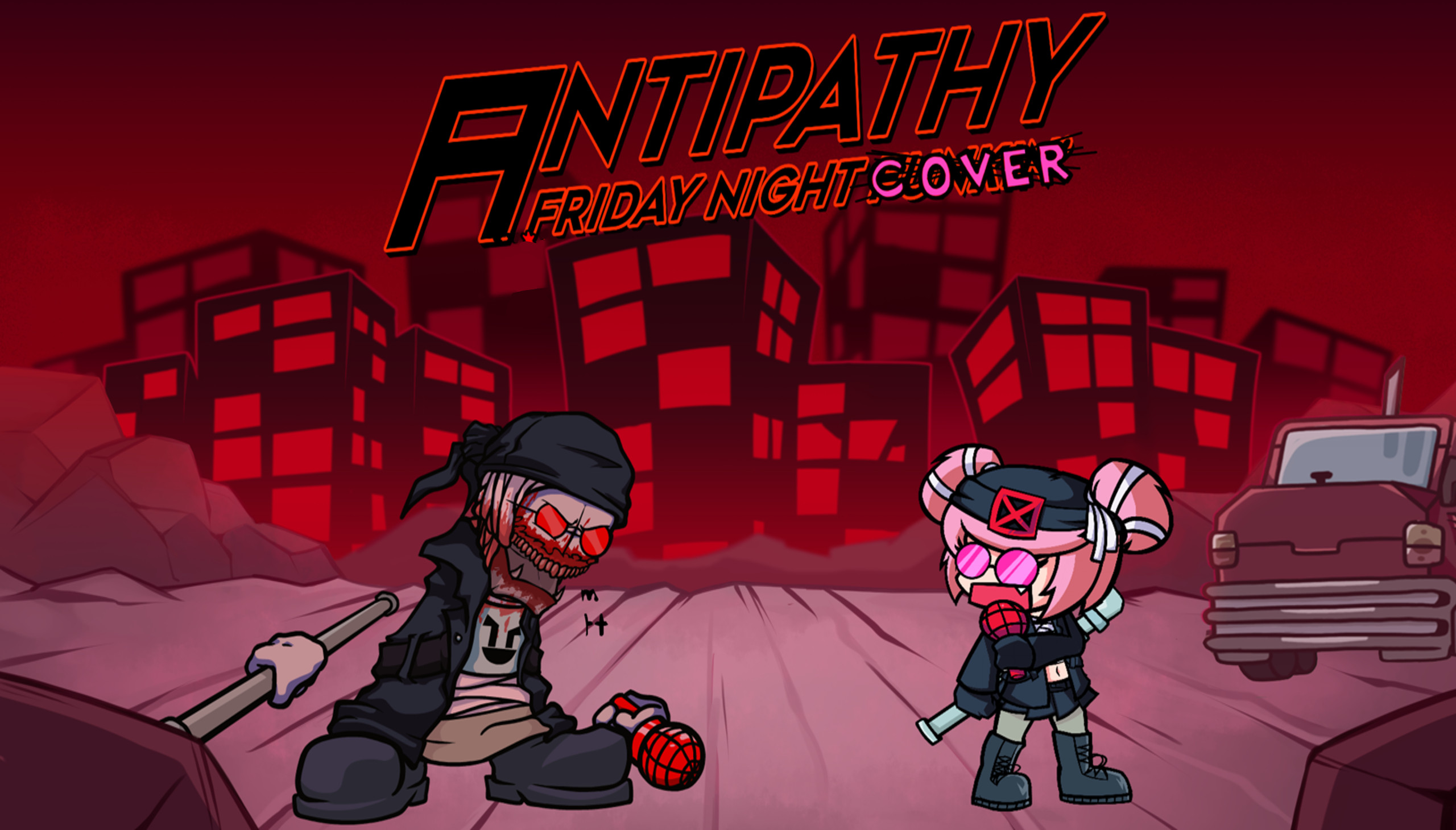 Antipathy but hank and natsuki(Demo). [Friday Night Funkin'] [Mods]