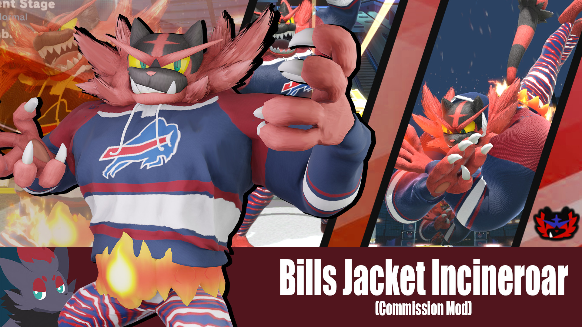 Bills Jacket Incineroar Mod for Super Smash Bros. Ultimate | SSBU Mods