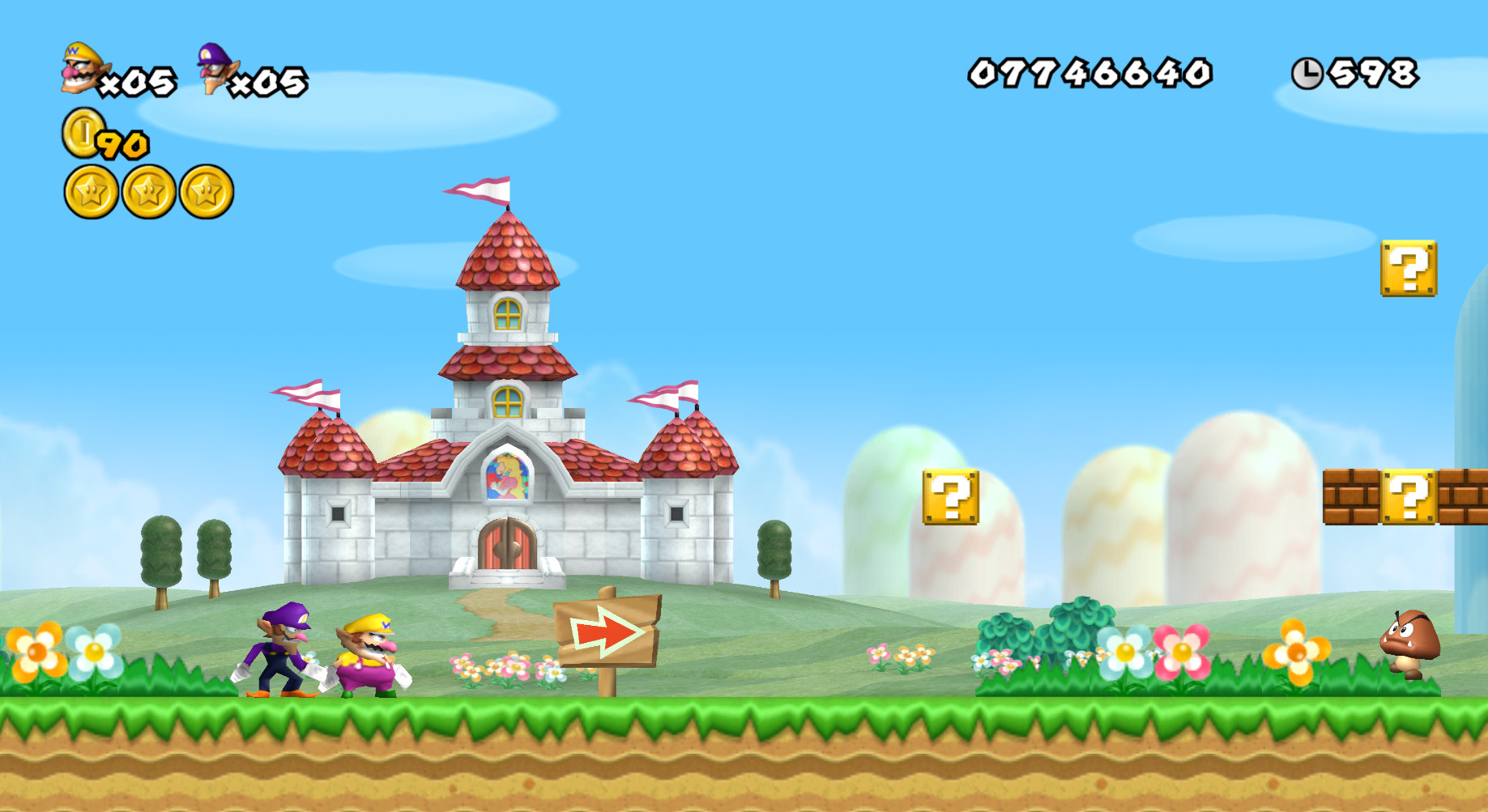 Icons for Wario and Waluigi over toads Mod for New Super Mario Bros ...