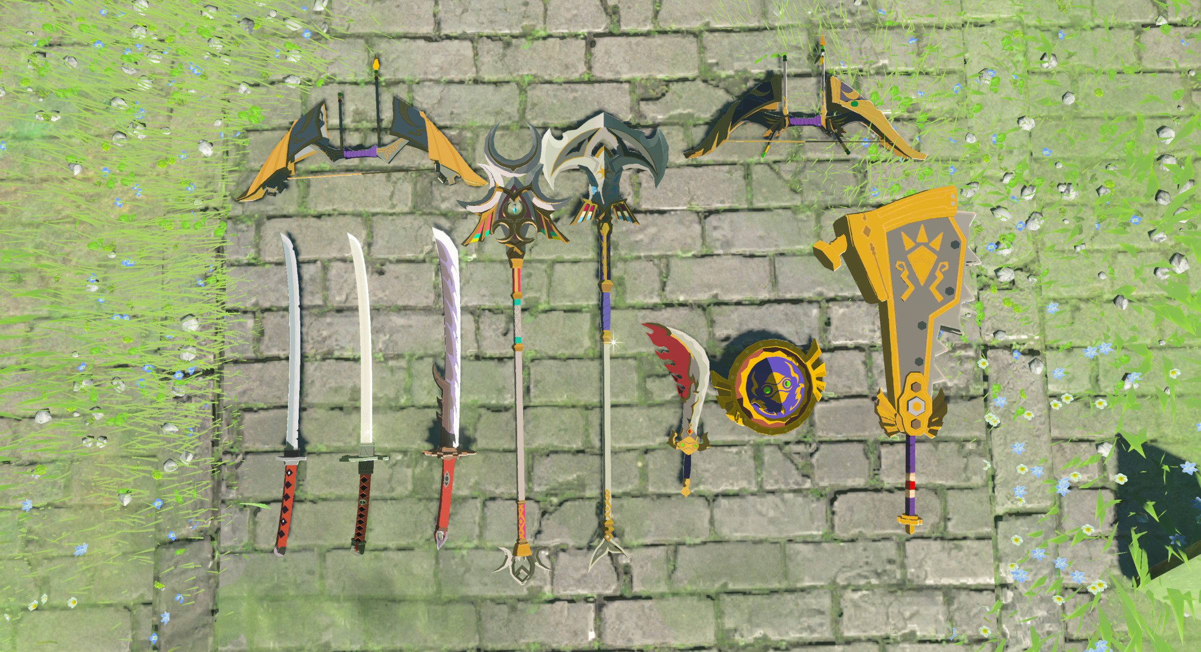 Hyrule Warriors Weapon Collection [The Legend of Zelda: Breath of the ...