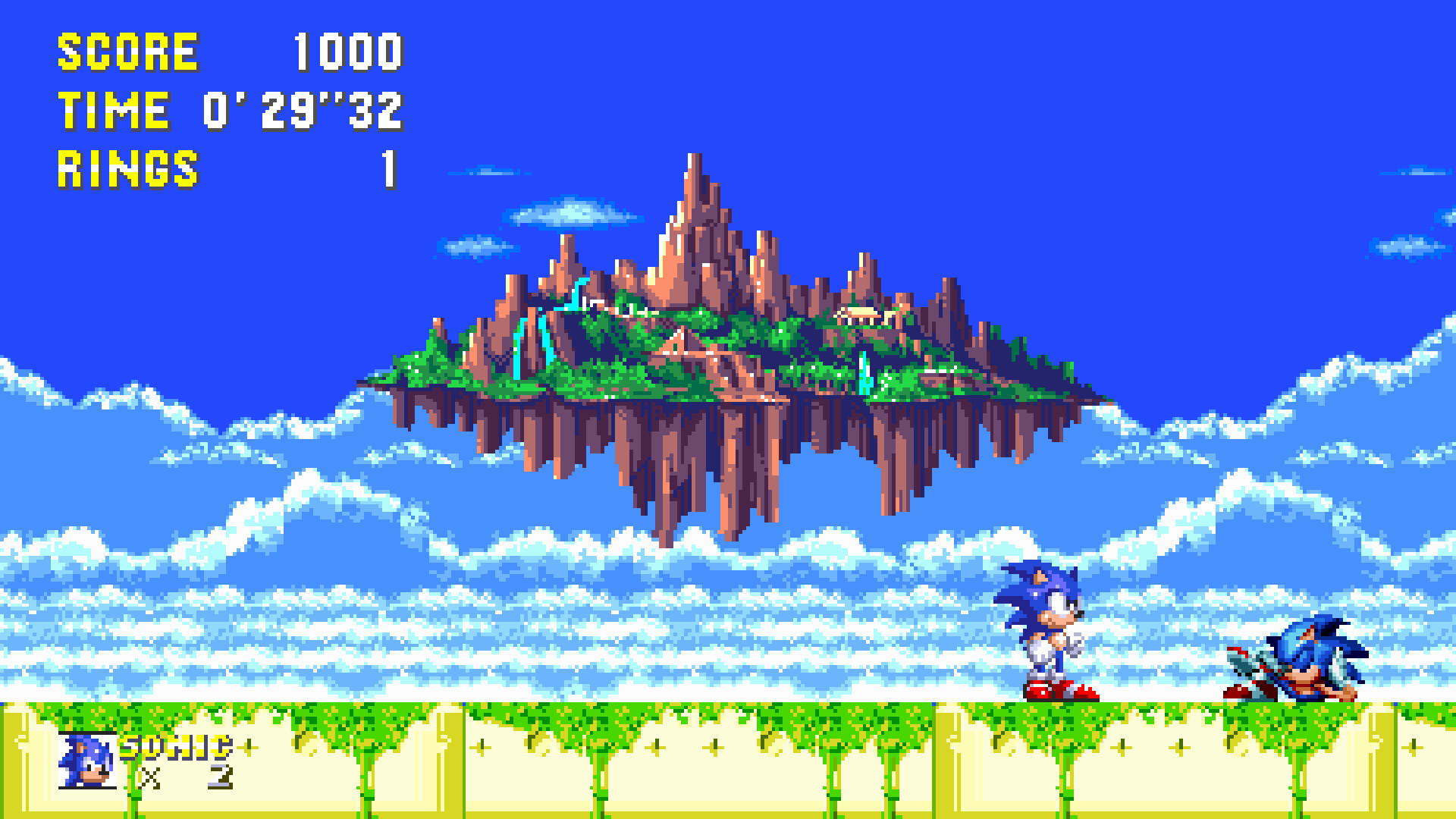 Modern Sonic Over Mecha Sonic Mod for Sonic 3 A.I.R. | S3AIR Mods