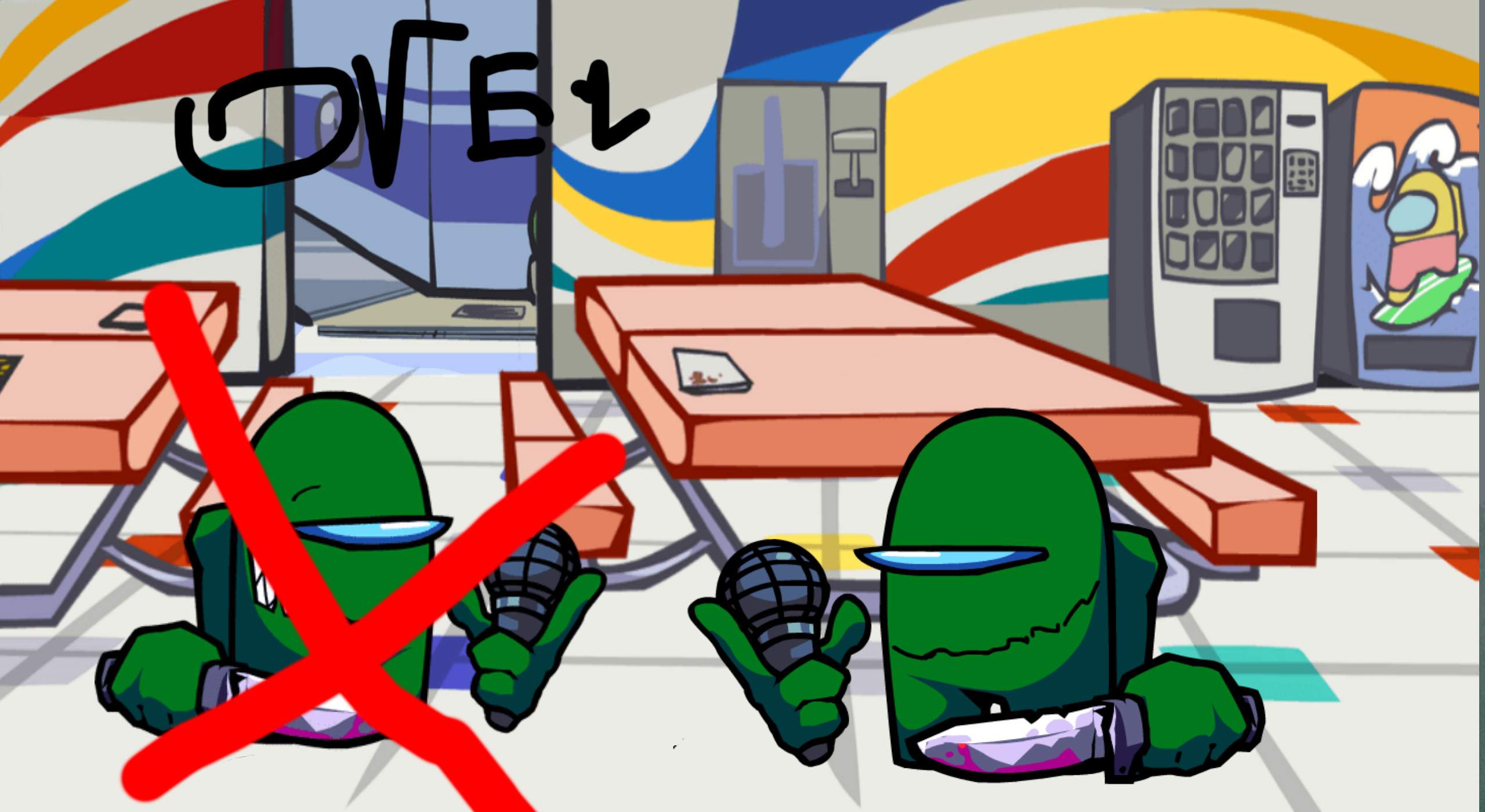 FNF GREEN OVER GREEN BOY [Friday Night Funkin'] [Mods]