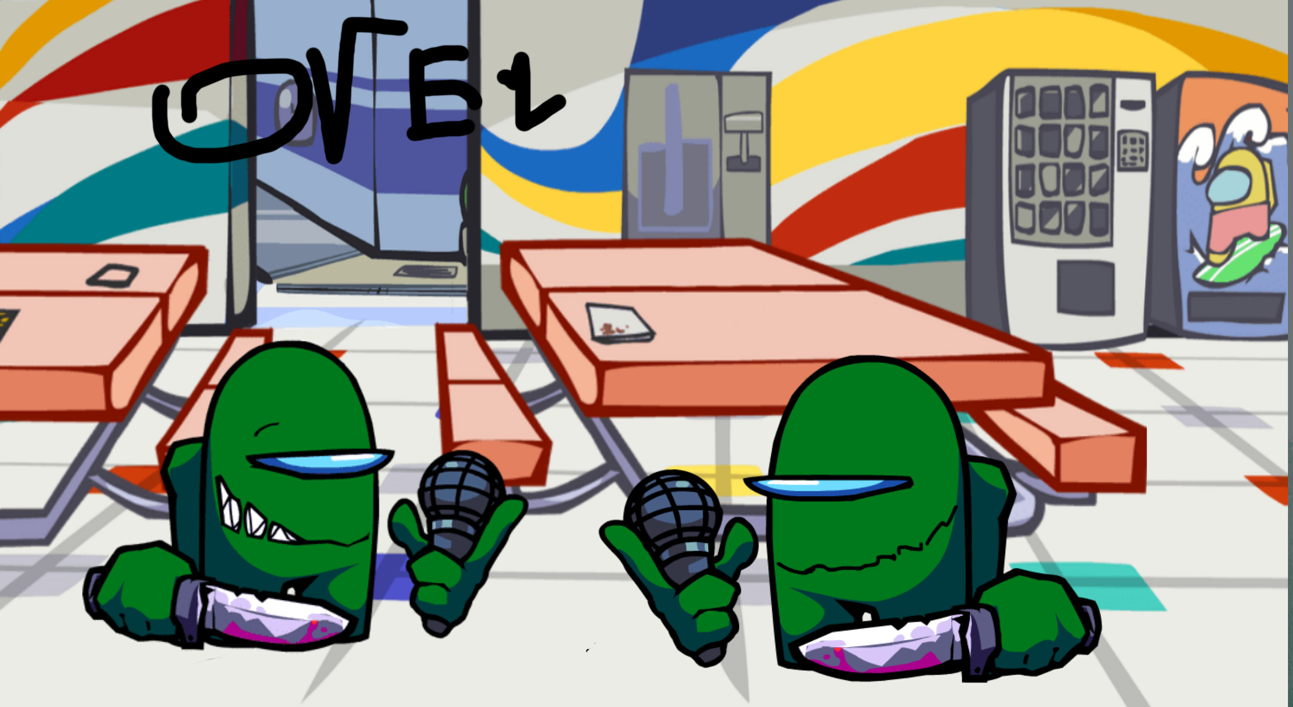 FNF GREEN OVER GREEN BOY [Friday Night Funkin'] [Mods]