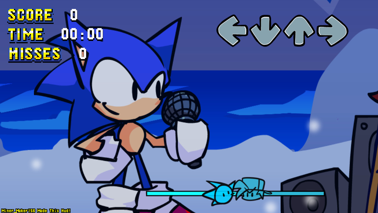 Sonic Hud Script + SMB1 Hud Mod for Friday Night Funkin' | FNF Mods