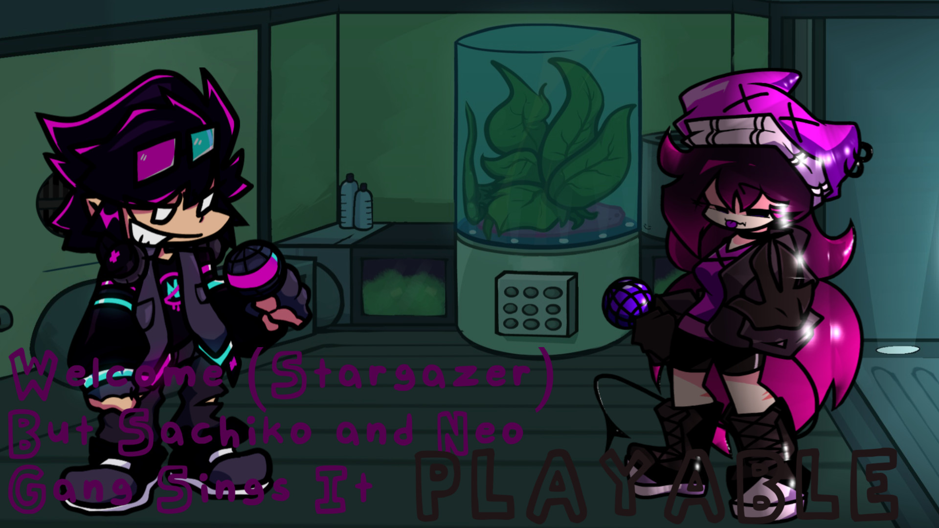 Welcome(Stargazer) But Neo Gang and Sachiko SingIt [Friday Night Funkin ...
